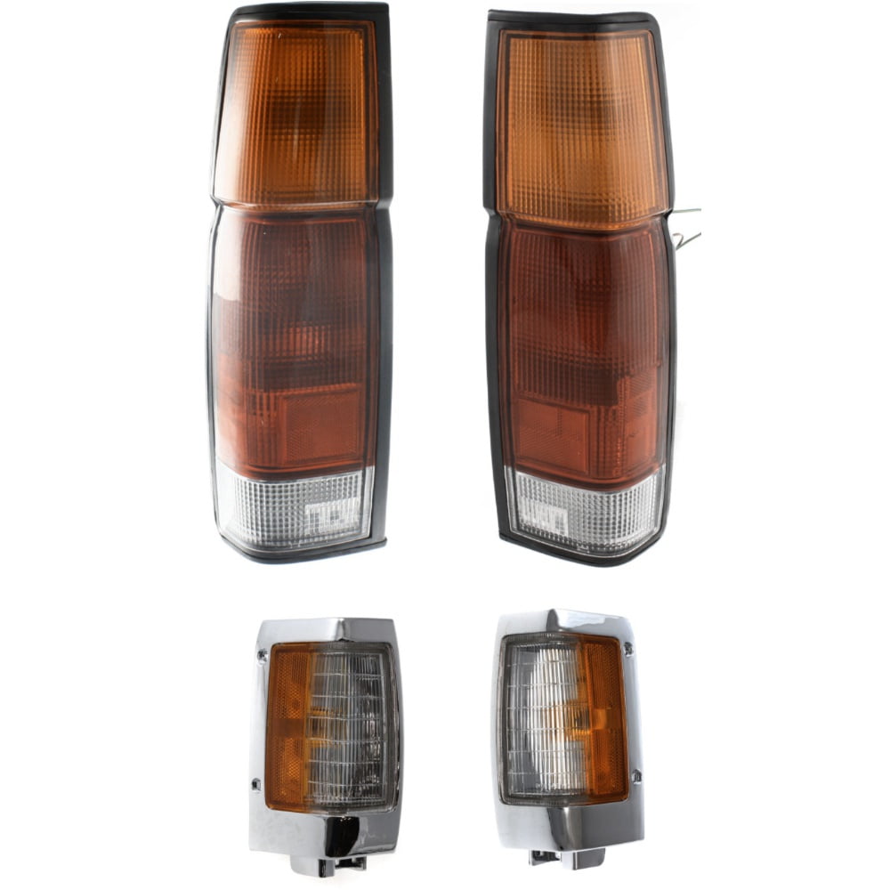 Teledu Set of 4 Tail Lights Taillights Taillamps Brakelights Driver ...
