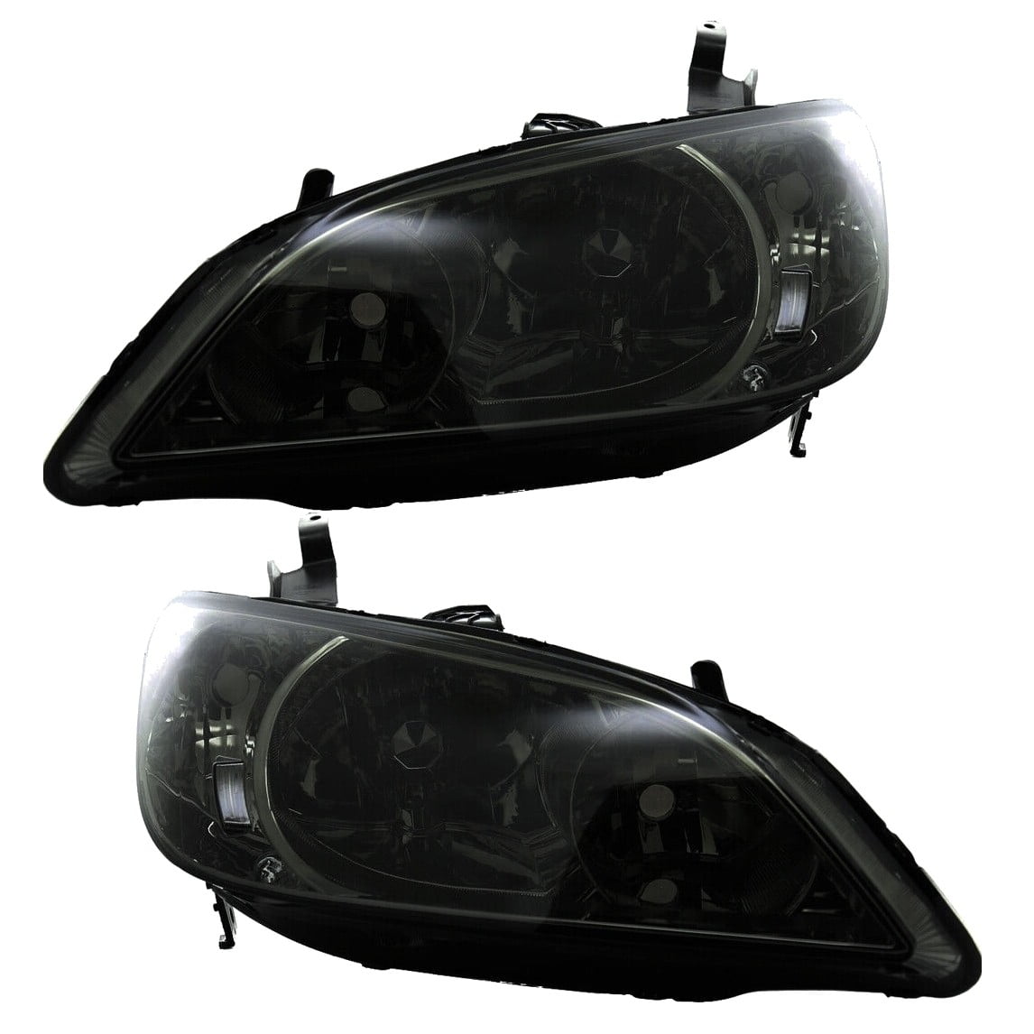 Teledu Smoke Headlights 2/4Dr Head Lamps Left+Right Pair - Walmart.com