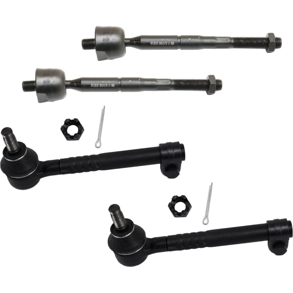 Teledu Tie Rod Ends Set of 4 Front Driver & Passenger Side Inner ...
