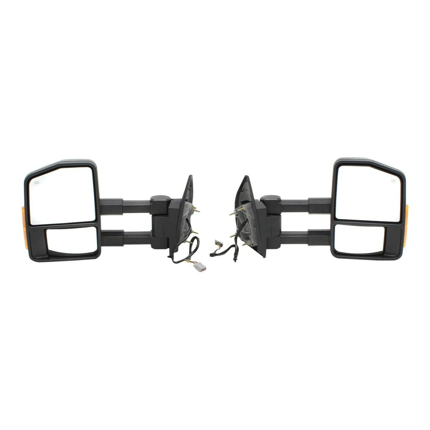 Teledu Tow Mirror Set For F250 F350 F450 F550 SuperDuty L+R Side Power ...