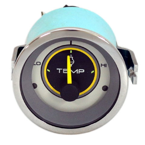 Teleflex 68632F Silver / Gray 2 Inch Marine Boat Temperature Gauge ...