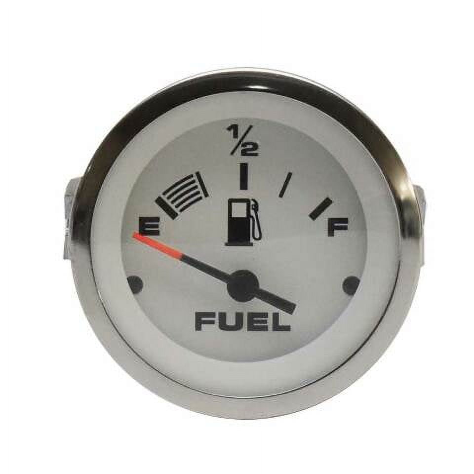 Teleflex Boat Fuel Gauge 59655 | Lido 2 Inch Silver White - Walmart.com