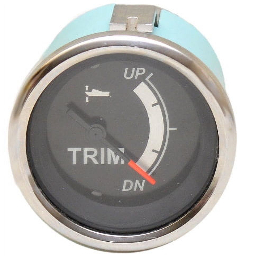 Teleflex Boat Mercury Trim Gauge 67023F | 2 Inch Black Silver - Walmart.com