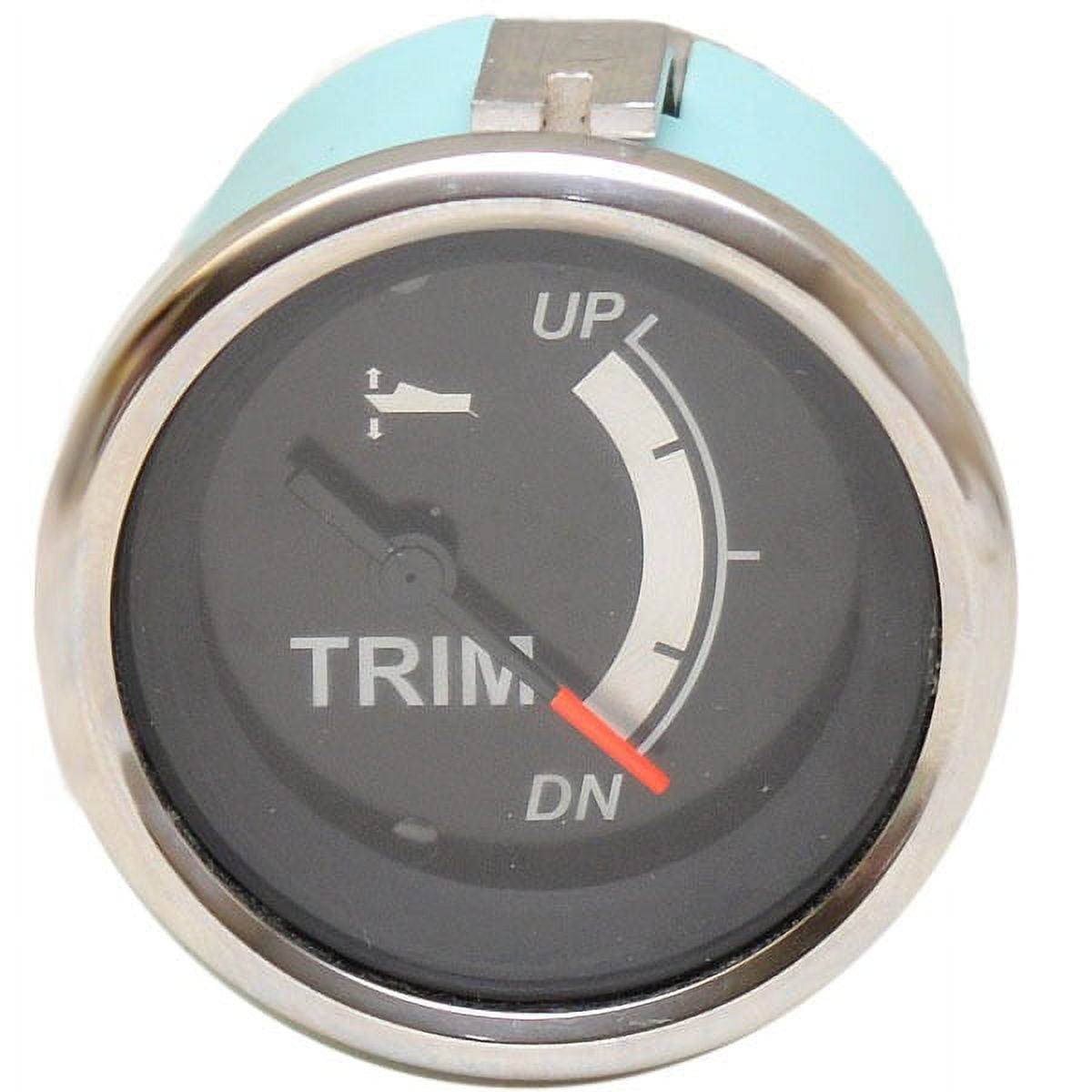 Teleflex Boat Mercury Trim Gauge 67023F | 2 Inch Black Silver - Walmart.com