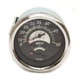 Teleflex Boat Multi-Function Gauge 69073F | 50 MPH Speedometer w/ Fuel ...