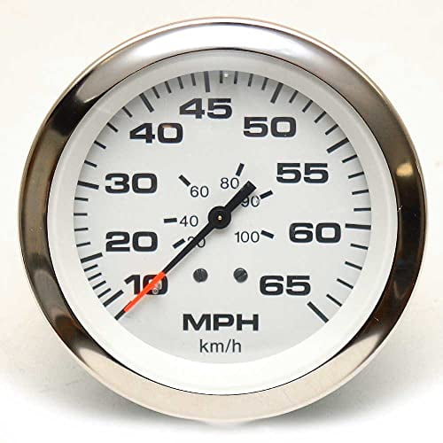 Teleflex Boat Speedometer Gauge 59713 | 3 1/4 Inch Silver White ...