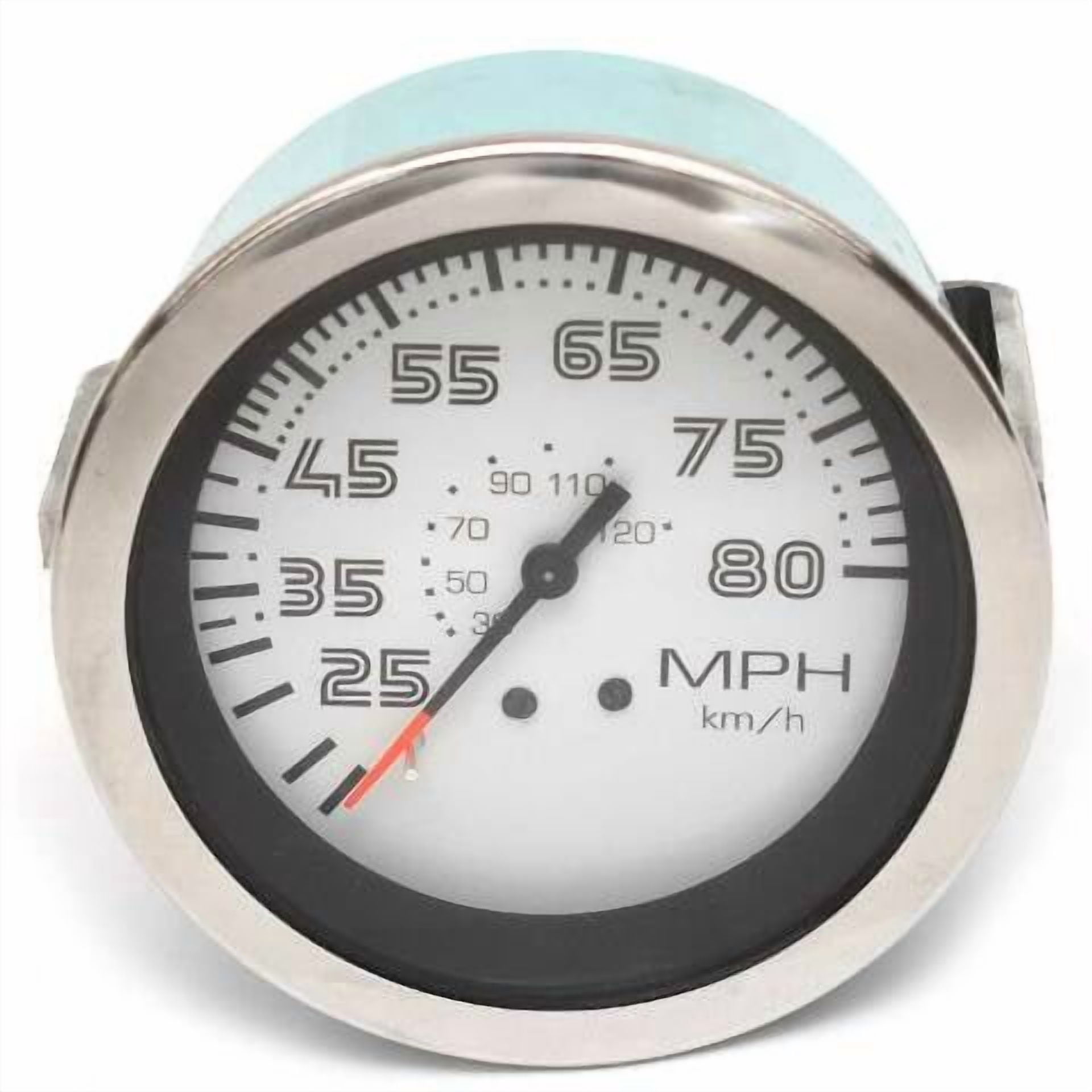 Teleflex Boat Speedometer Marine Gauge 65351F | 3 1/4 Inch Silver White ...