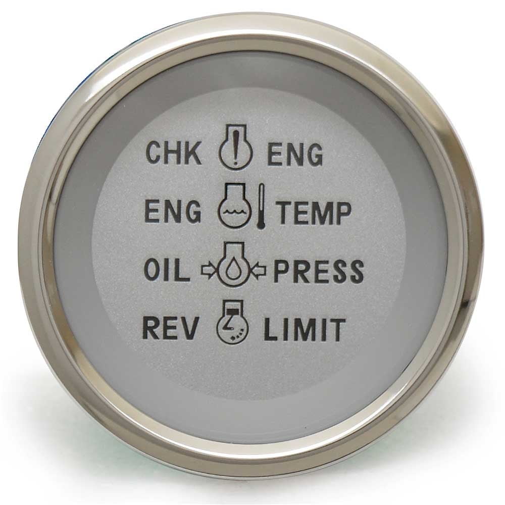 Teleflex Boat Systems Check Gauge 67044F | 2 Inch Silver - Walmart.com