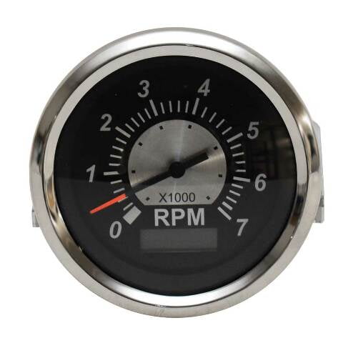 Teleflex Boat Tachometer Gauge 780820PMFB | w/ Hour Meter Sterling ...