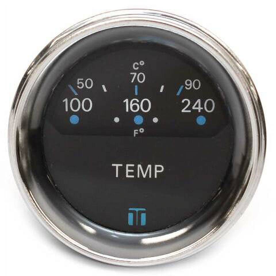 Teleflex Boat Temperature Marine Gauge 1170771 | 2 Inch Silver Black ...