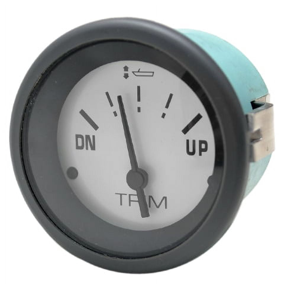 Teleflex Boat Trim Gauge 58012 | Mercury Yamaha 2 Inch Black White ...