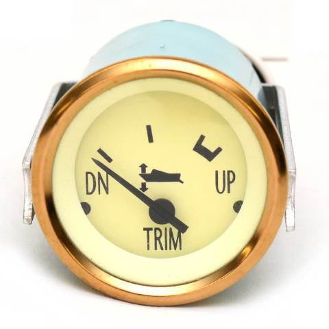 Teleflex Boat Trim Gauge 63648 | Mercury 2 Inch Gold Cream - Walmart.com