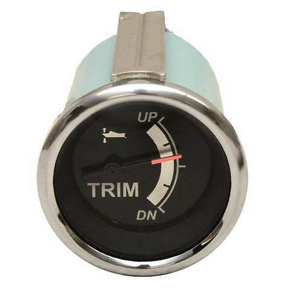 Teleflex Boat Trim Gauge 67855F | Avalon Honda 2 Inch Silver Black ...