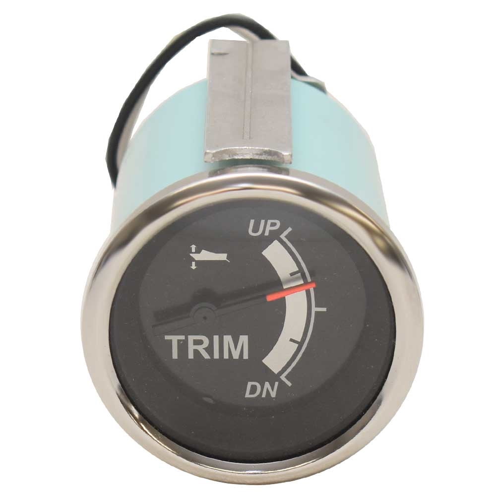Teleflex Boat Trim Gauge 67855F | Sterling Silver Honda 2 Inch Black ...
