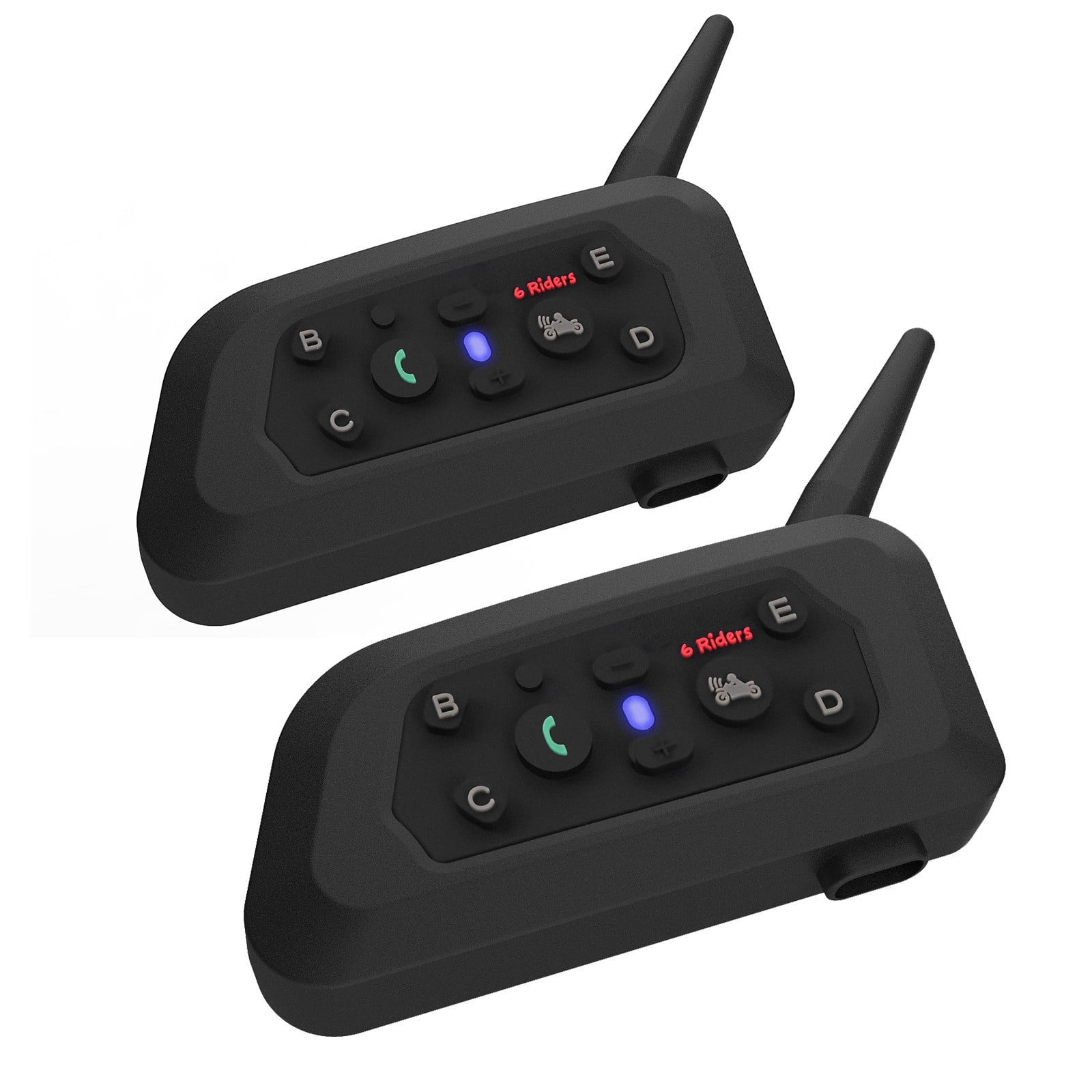 Teleheer V6 PRO Bluetooth Intercom Headset with 1200M BT Interphone ...