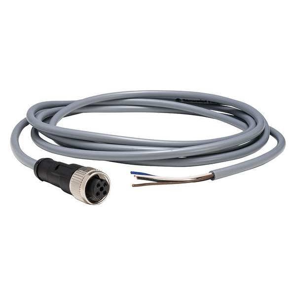 Telemecanique Sensors Cordset,16.4 ft.,Gray,250VAC/300VDC XZCPV1141L5 ...