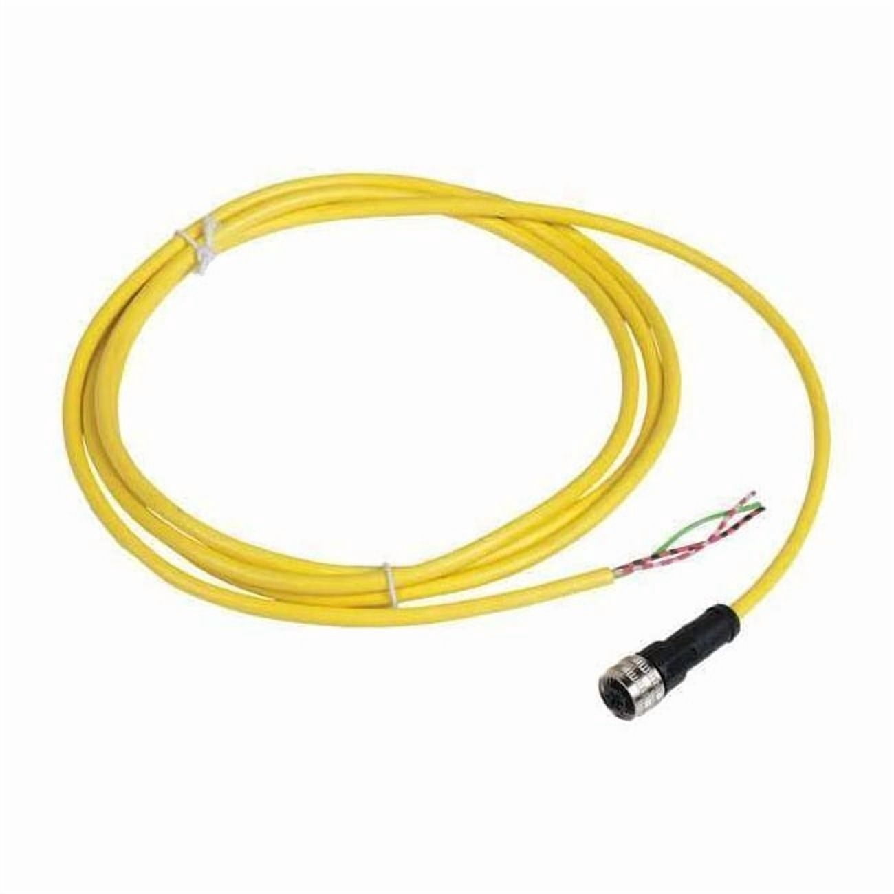 Telemecanique Sensors Cordset,6.56 ft.,Yellow,250VAC/300VDC XZCPV1865L2 ...