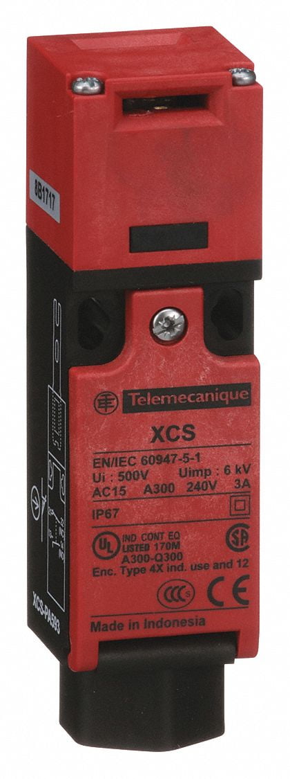 Telemecanique Sensors Safety Interlock Switch,1NO/1NC,10A@300V XCSPA593 ...