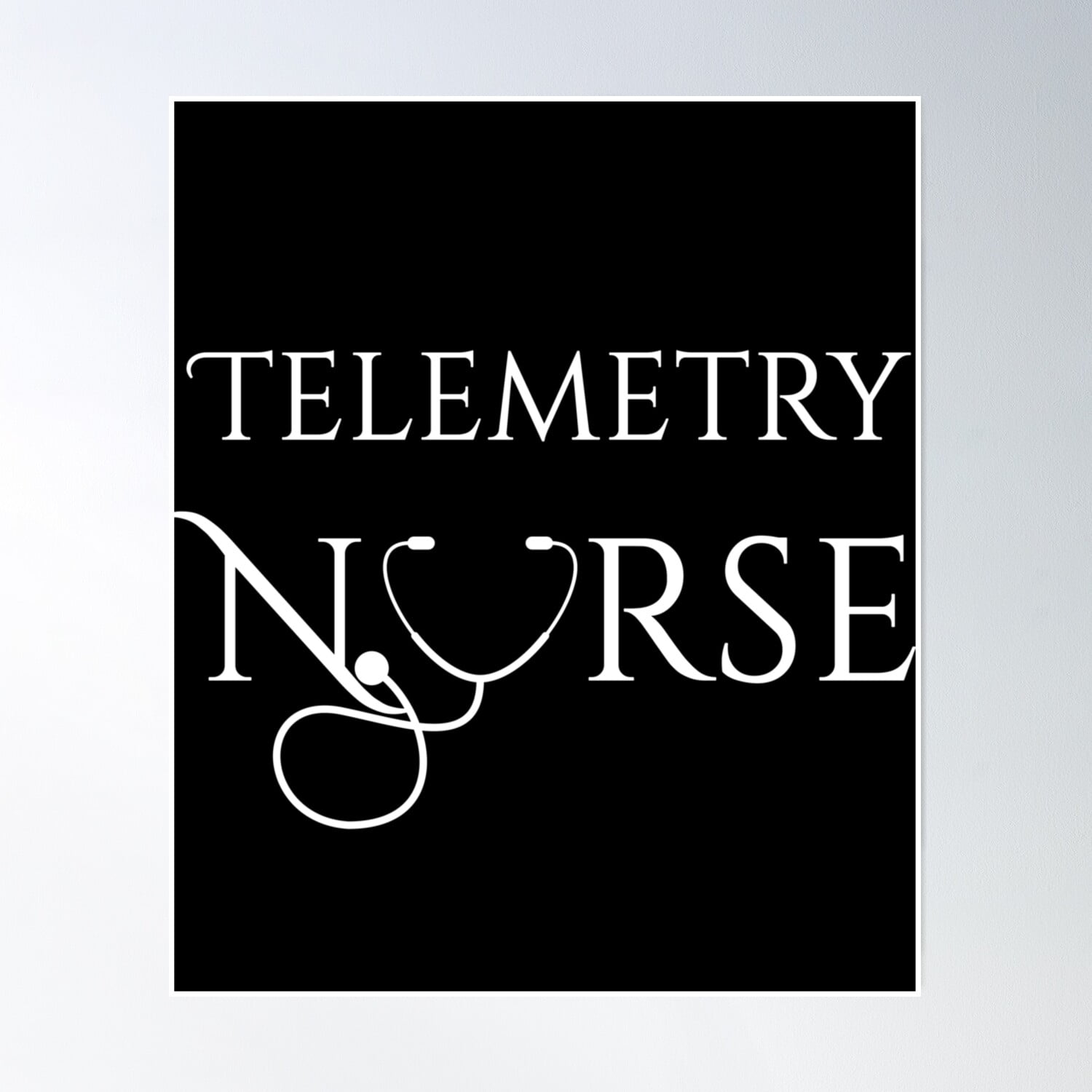 Telemetry Nurse Poster Wall Art, Modern Wall Decor, 24x36 UNFRAMED ...