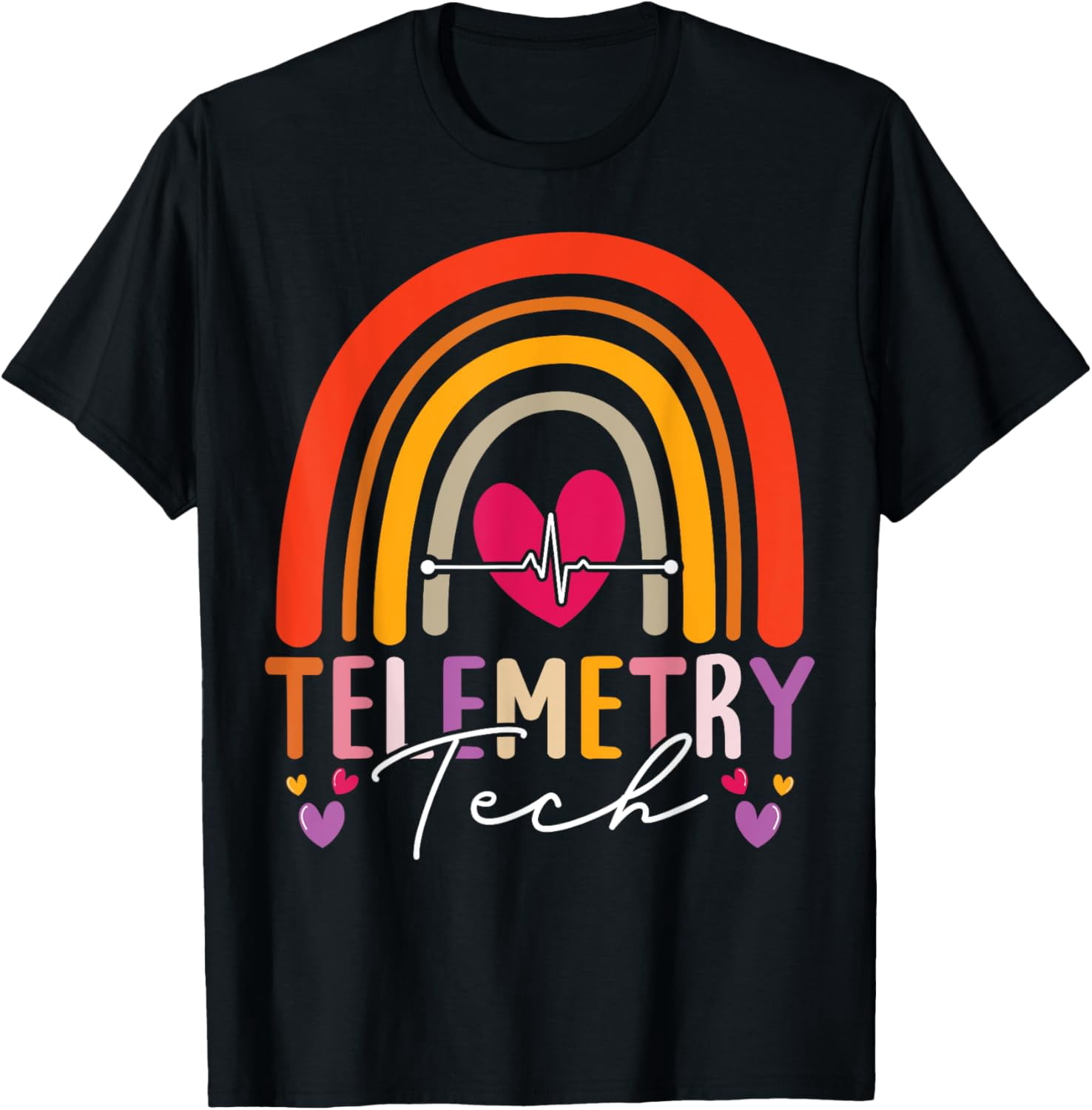 Telemetry Tech Appreciation Rainbow T-Shirt - Walmart.com