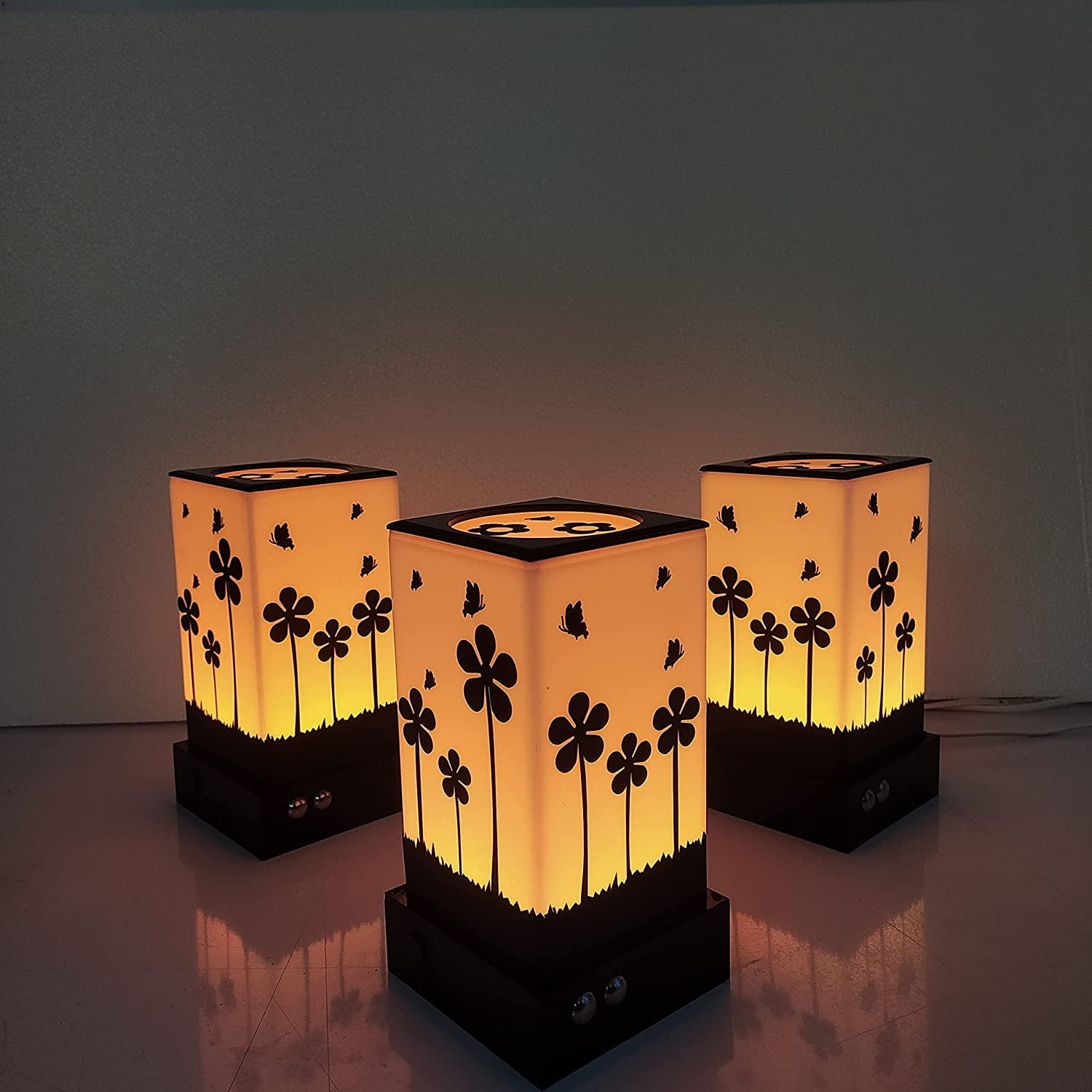 Telepathy Lamps - Long Distance Wifi Touch Lamps by Zoci Voci - Floral ...