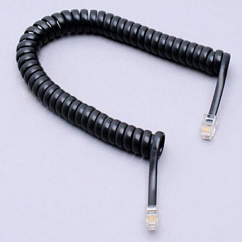 Teleph Cord, Ph Cord, Teleph Extension Line Cord , Land ,Black, 6.5ft ...