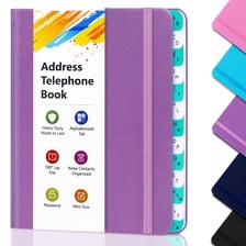 AT-A-GLANCE Large Telephone & Address Book, 800+ Entries, 4-7/8" x 8 ...