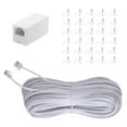Telephone Extension Cord Phone Cable Line Wire, with Standard RJ11 Plug ...
