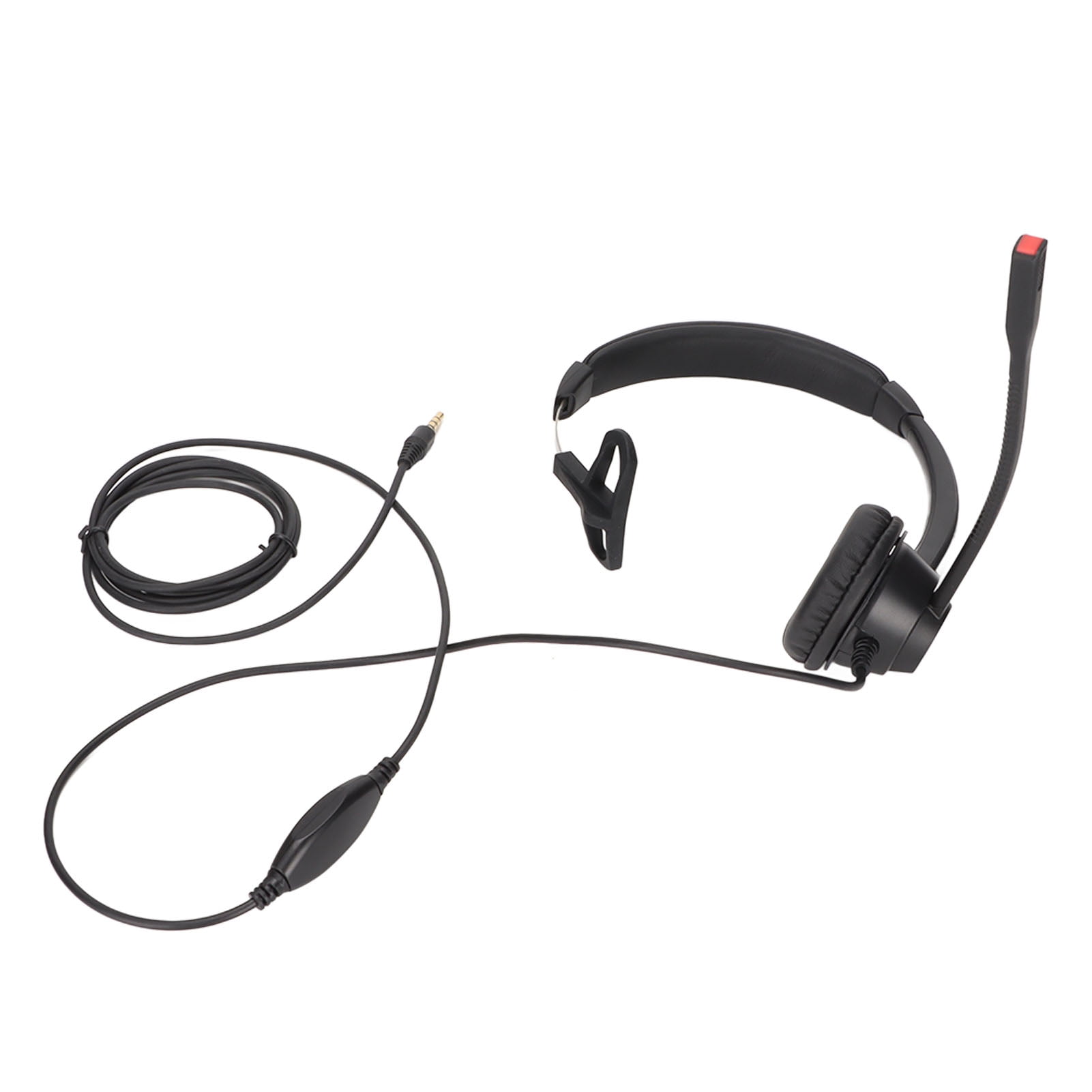 Telephone Headset Noise Reduction Volume Control 3.5mm Straight Plug ...