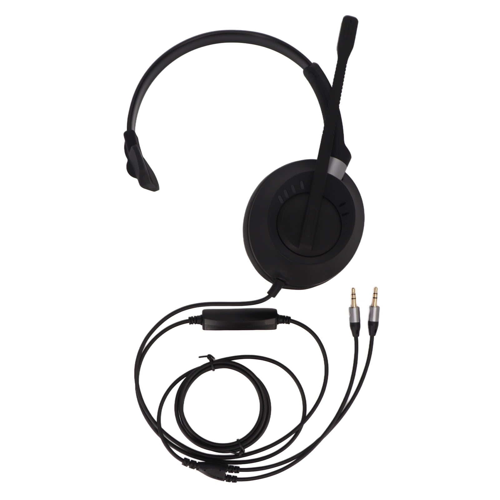 Telephone Headset Professional Noise Reduction Dual 3.5mm Plug PC ...