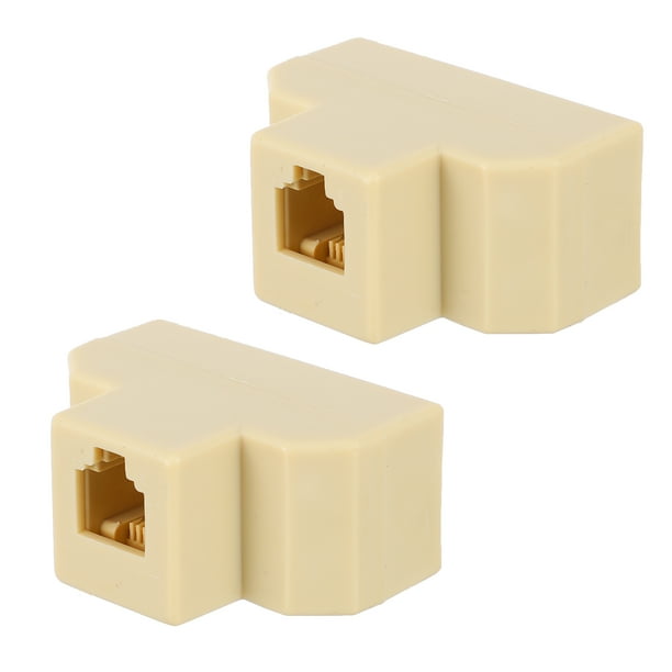 Telephone Line Adapter Plug Splitter Rj11 Male to Female Converter ...