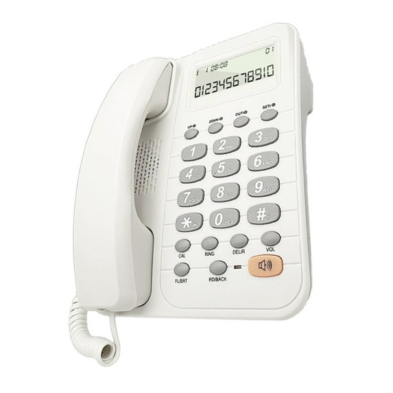Telephone Professional Office Desk Phone Corded Landline With Incoming ...