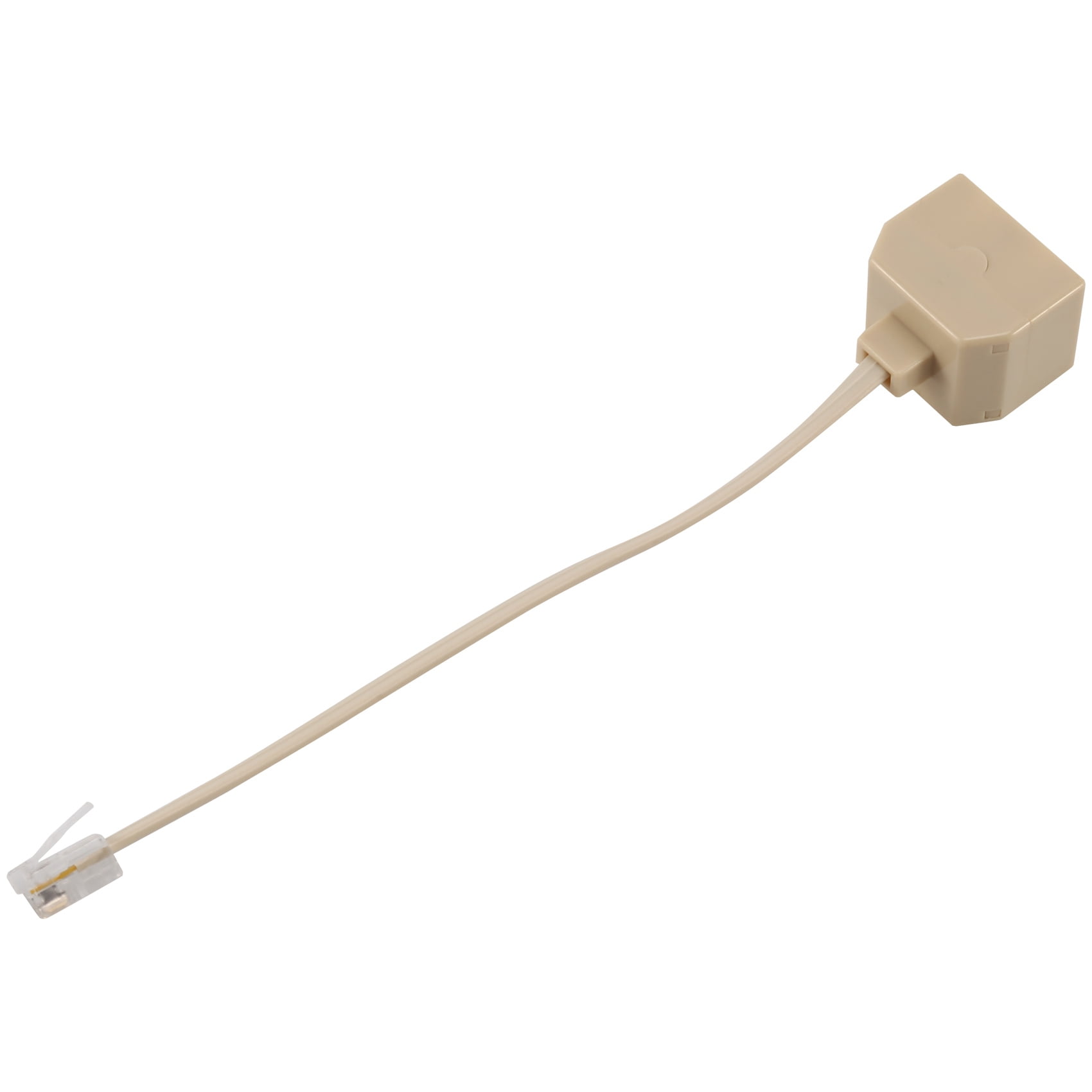 Telephone RJ11 Male Line to Double RJ11 Female Jack Filter Splitter ...