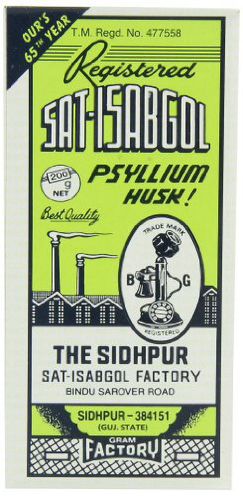 Telephone Sat-isabgol (psyllium Husk), 200-Gram Boxes (Pack of 5)Syrups ...