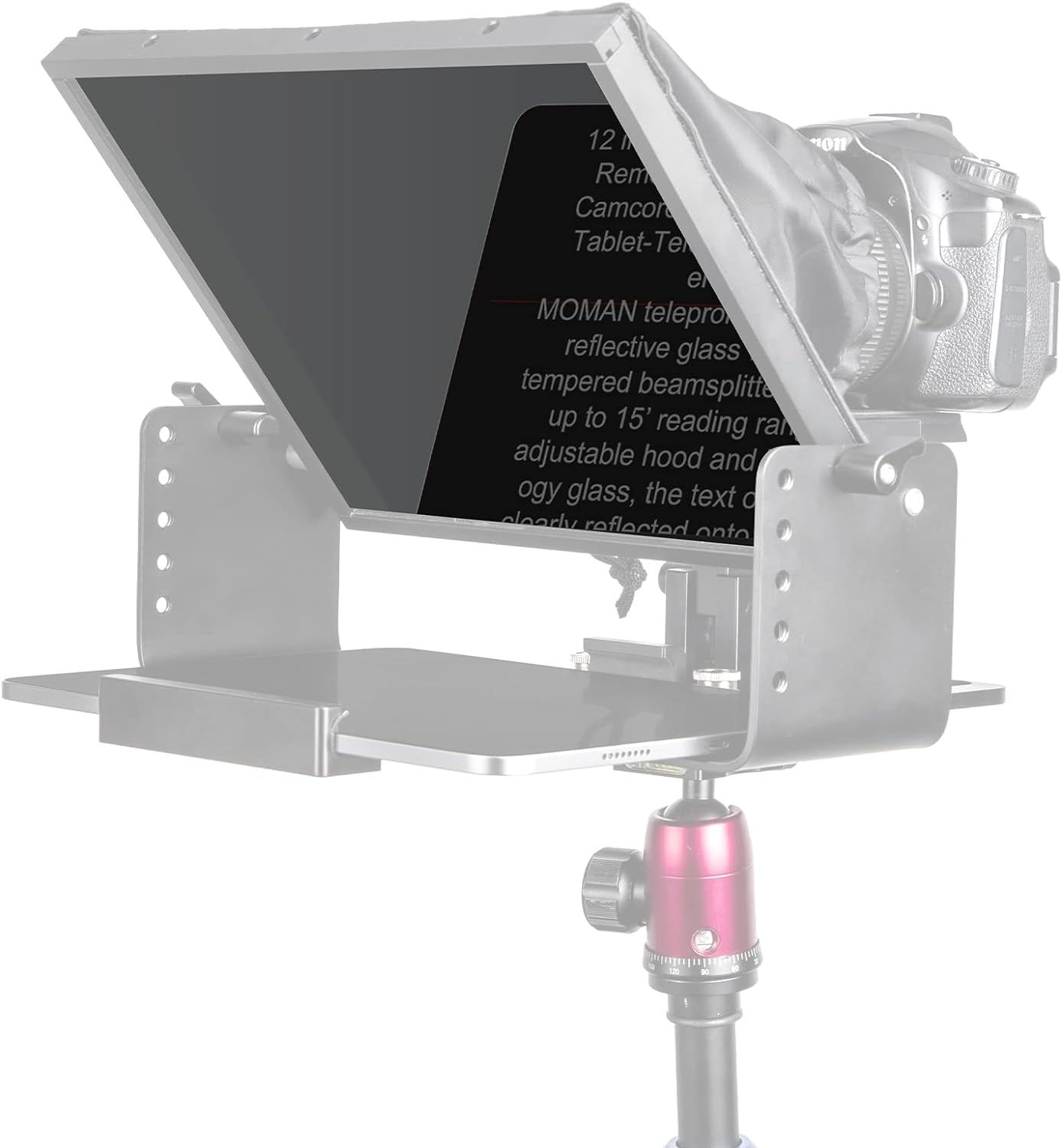 Teleprompter Gl, Moman MT12 12inch Metal Prompter Gl for 12.9-inch iPad ...