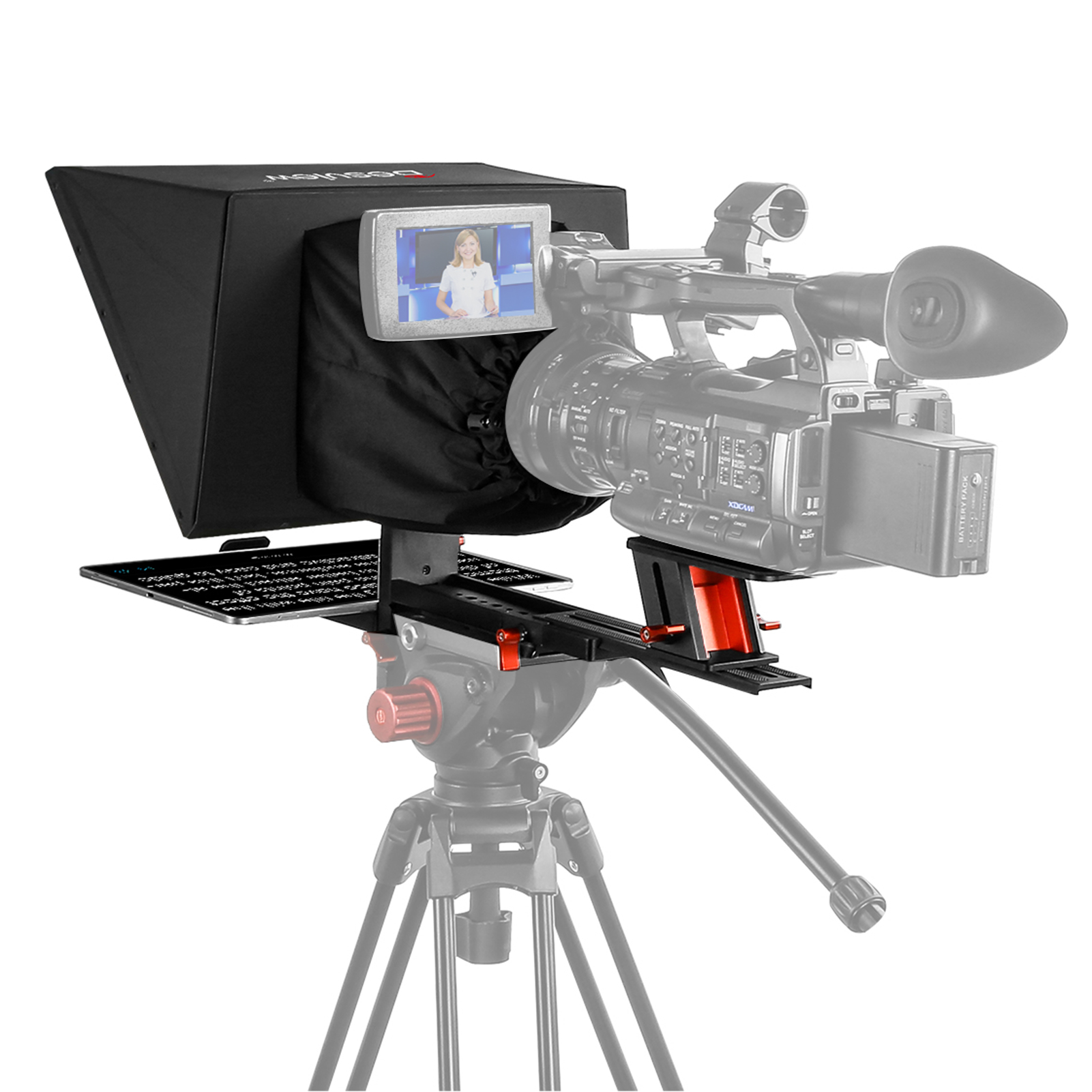 Teleprompter,Prompter Camera With Remote Portable Universal Tp170 ...