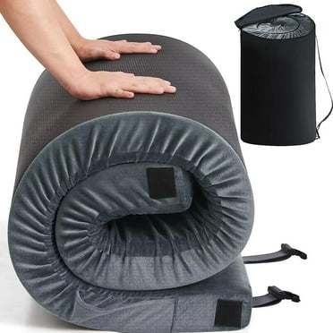 Topbuy Extra Thick Floor Bed Roll Up Memory Foam Camping Mattress w ...