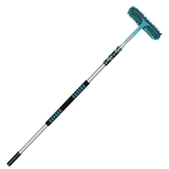TelesPro 20 Feet High Reach Window Squeegee with 5-12Ft Extension Pole ...