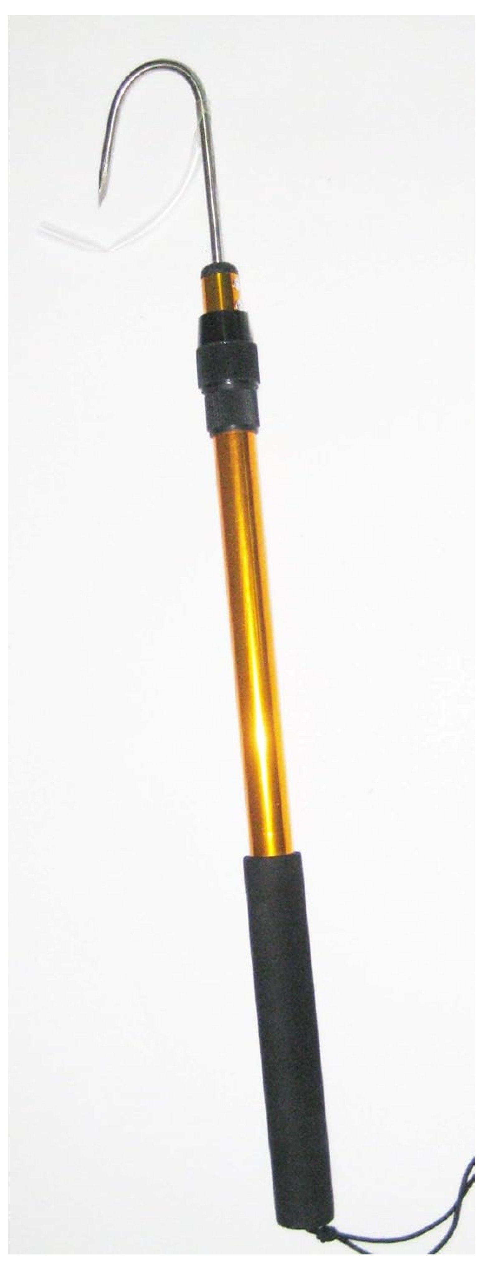 Telescope Hand Gaff for Fishing - AGF-2 - Adjustable 30-46 Inch - Stainless Steel Hook ...