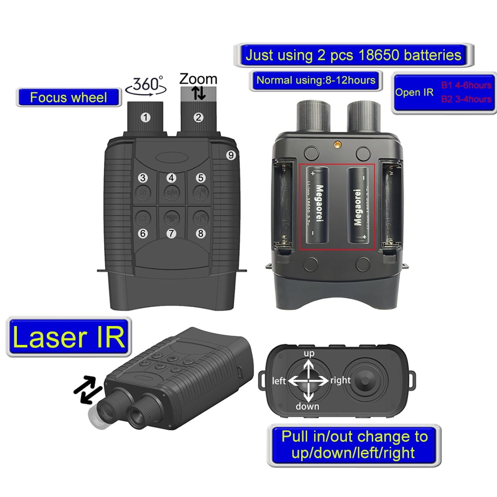 Telescope,Vision Scope 1080p - Vision Inch Screen Infrared Vision 3 ...