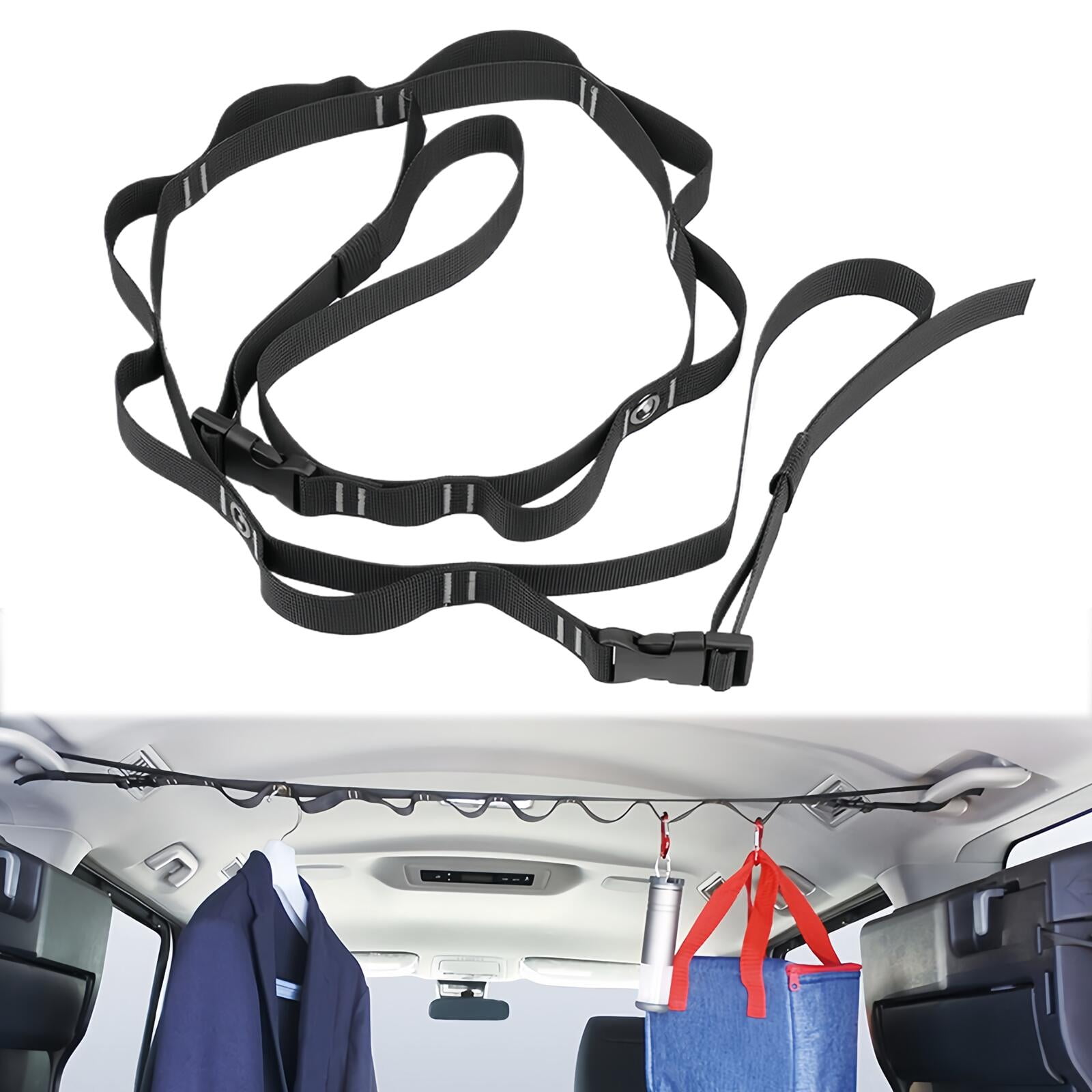 Telescopic Car Clothes Hanger Bar - Portable Travel Clothesline for ...
