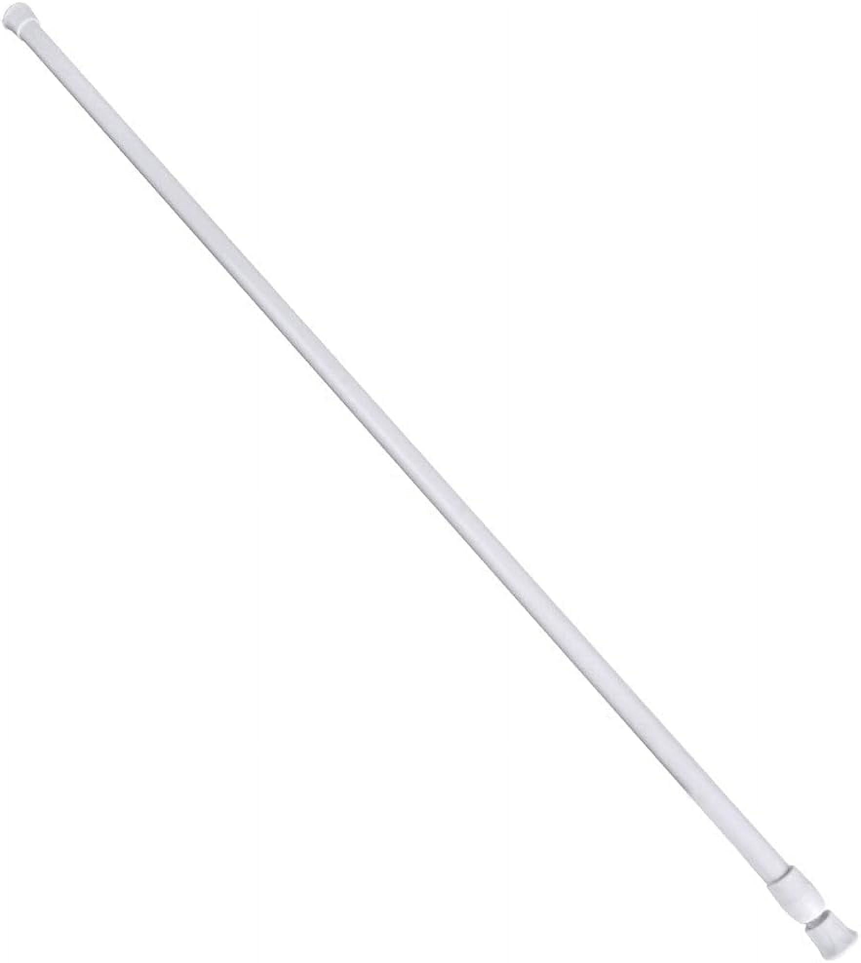 Telescopic Curtain Rod, Cabinet Rods Tension Rod Adjustable Plastic ...