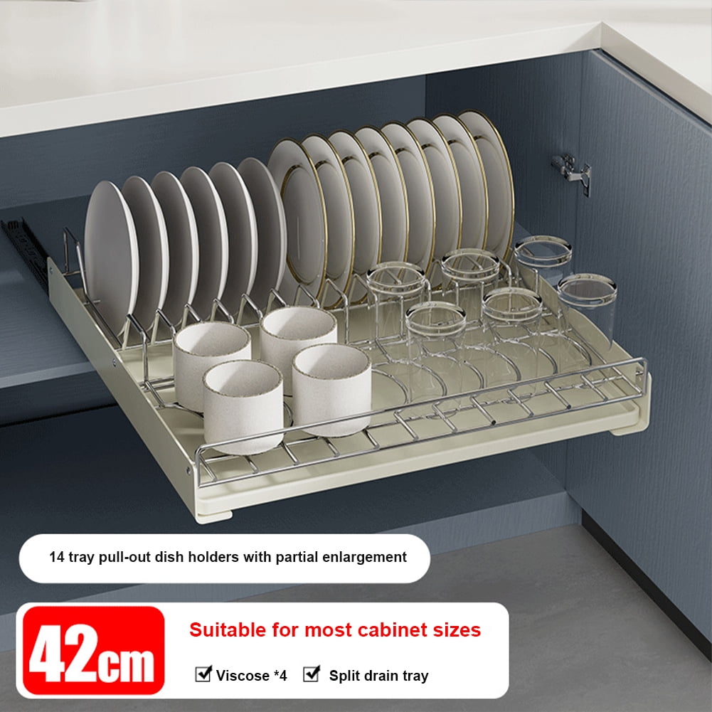 Telescopic Drawer, Expandable Drawer Storage Shelves For Kitchen ...
