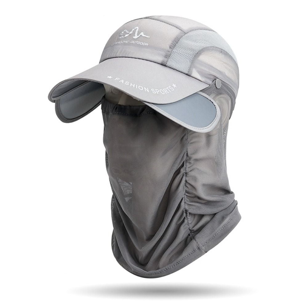 Telescopic Eave Design Baseball Cap with Detachable Neck Veil ...