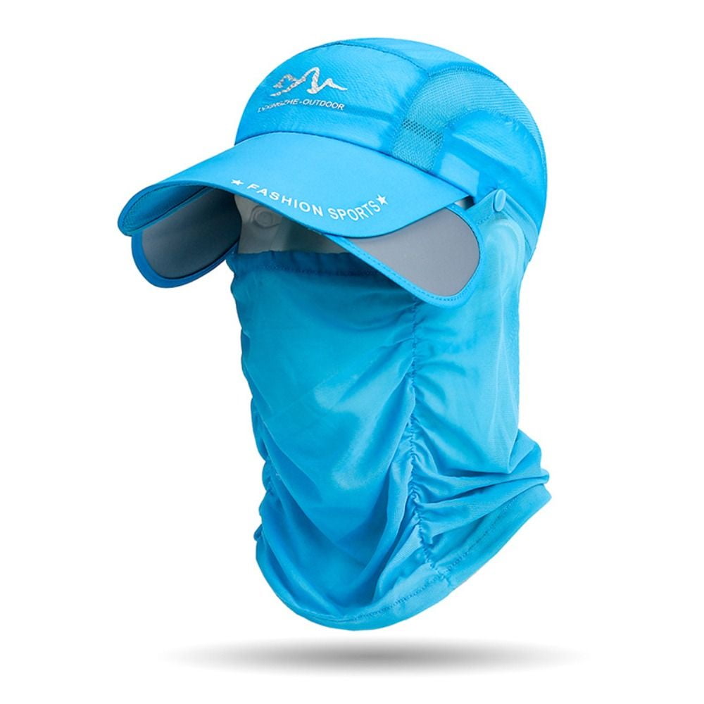 Telescopic Eave Design Baseball Cap with Detachable Neck Veil ...