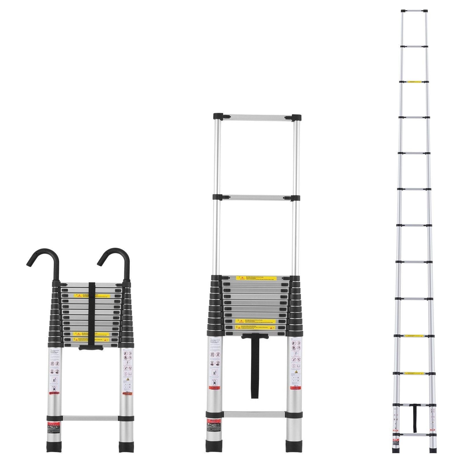 Telescopic Extended Ladder, 16.4 '375 LBS Load Bearing, Multi-Button ...