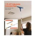 Telescopic Extension Pole 1.76-4 FT, Multi-Purpose Extendable Pole ...
