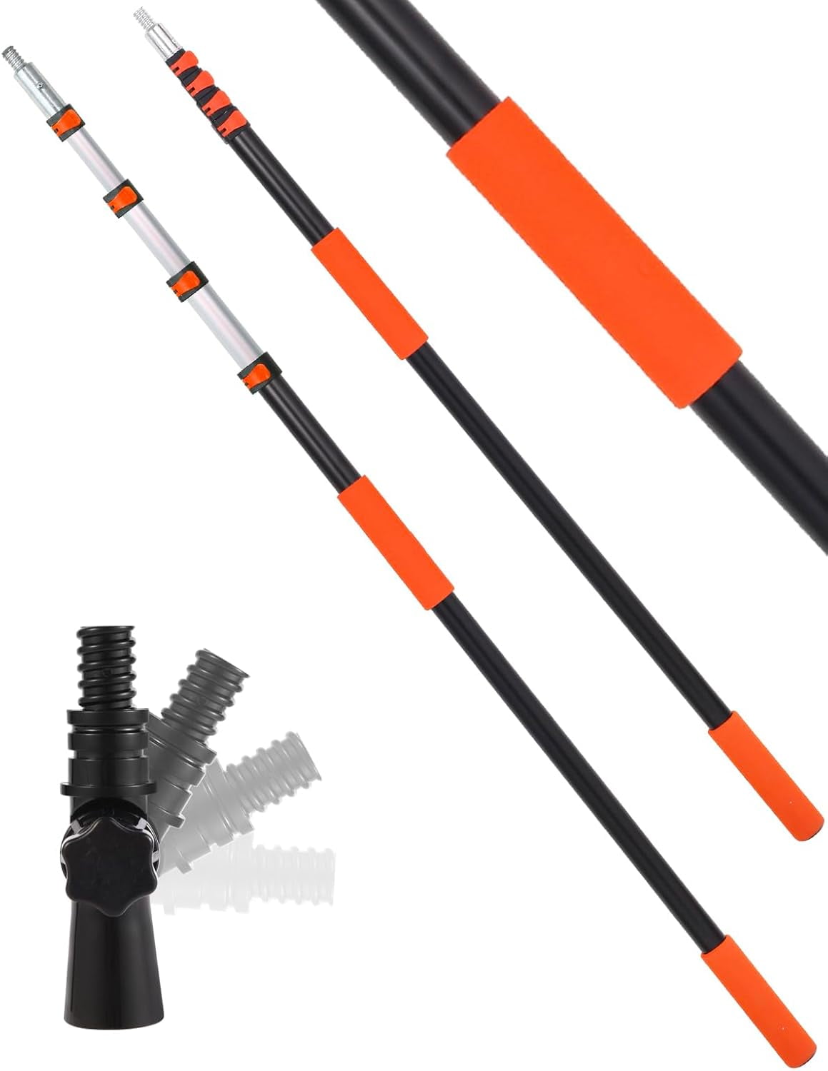 Telescopic Extension Pole Reaching 28FT, Paint Roller Extension Pole ...