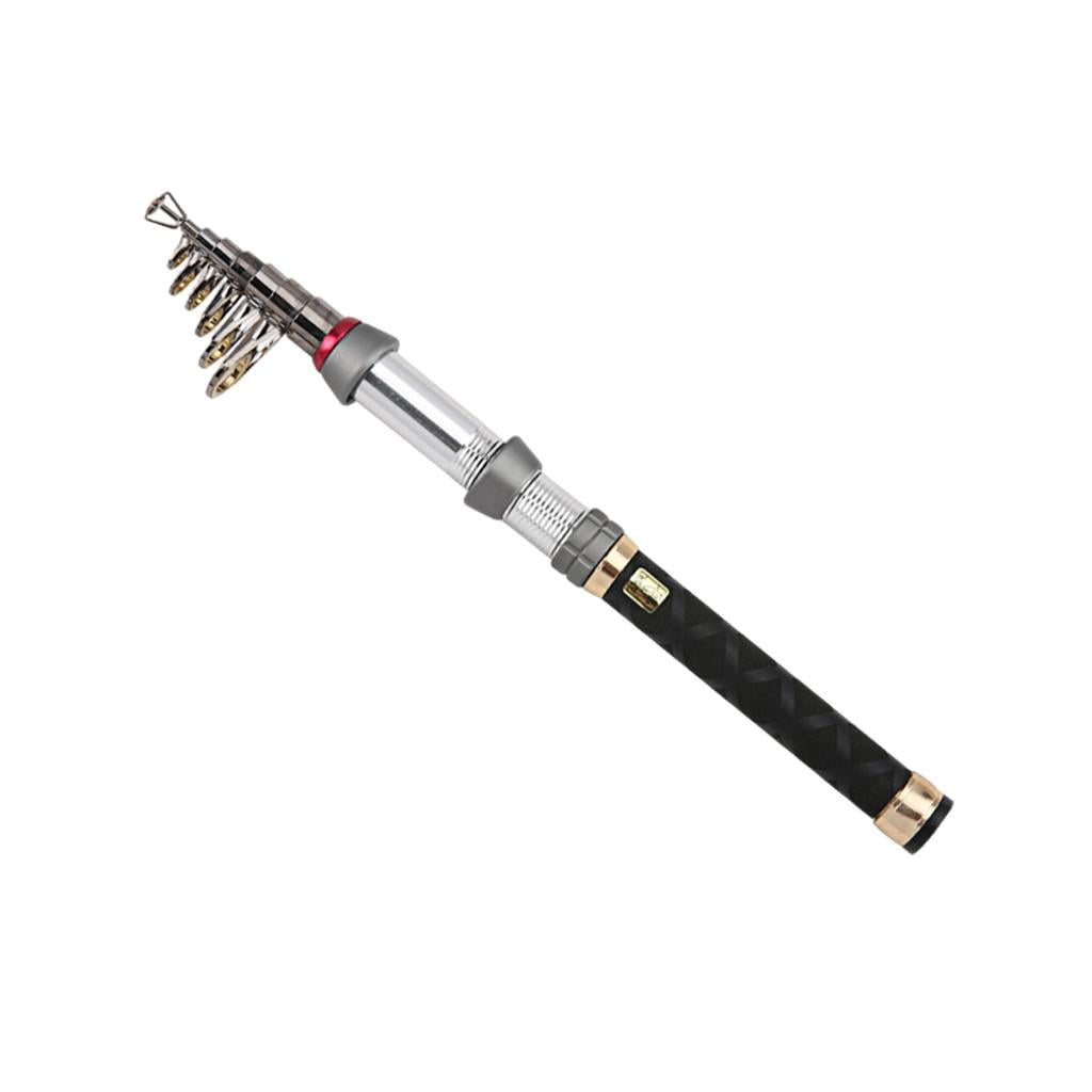 Telescopic Fishing Rod Carbon Fiber, Easy to Travel, Stainless Guides ...