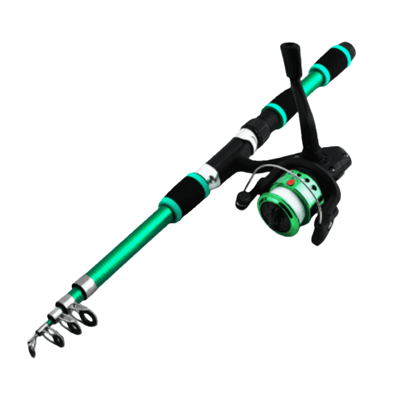 Telescopic Fishing Rod and Reel Combination, ABS Material Adult ...